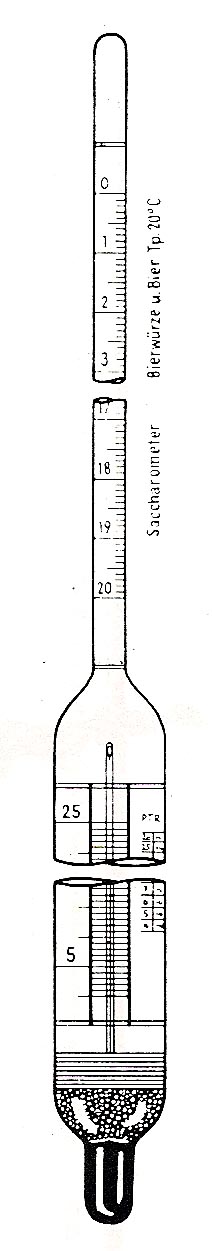 HOYER Brauereitechnik Shop - Saccharometer 0-10% (Masse-%)
